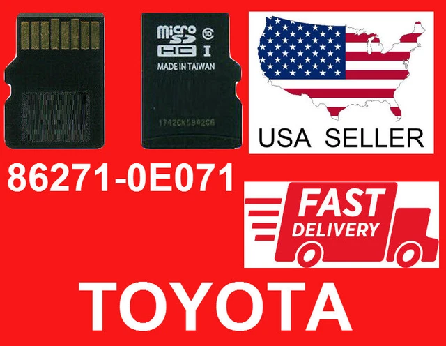 2021 TOYOTA NAVIGATION Micro SD Card Map Data LATEST UPDATE OEM 86271 ...