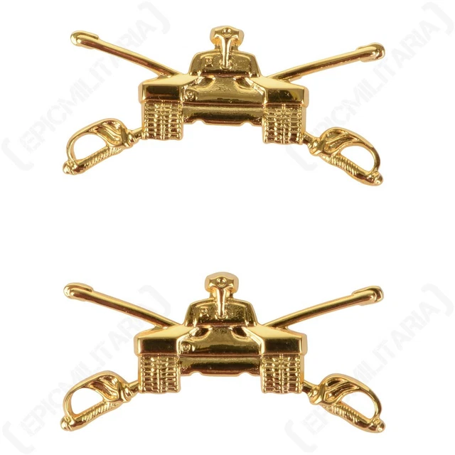 US ARMY ARMOR Officer Branch Insignia Military Reenactment Badge EUR 11 ...
