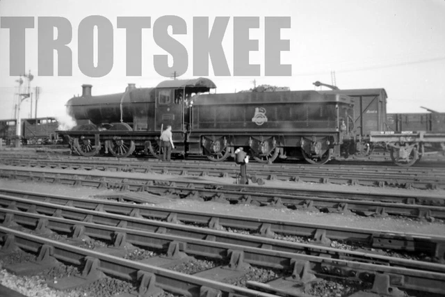 LARGER NEGATIVE BR British Rail Steam Loco 2251 Class 2251 Taunton 1950 ...