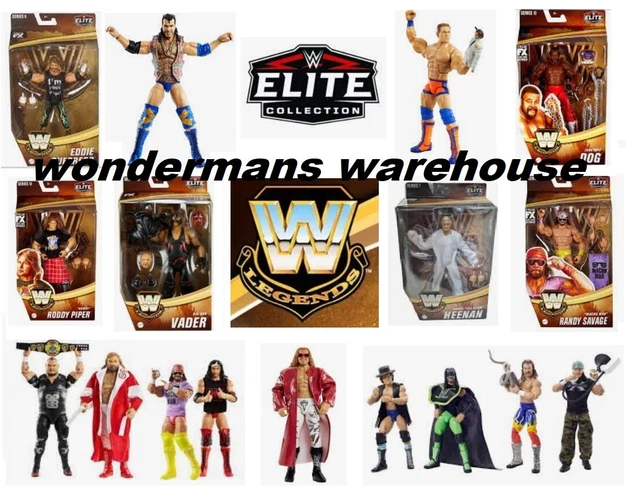 WWE LEGENDS ELITE Wrestling Mattel Action Figures - Kane/Macho Man ...