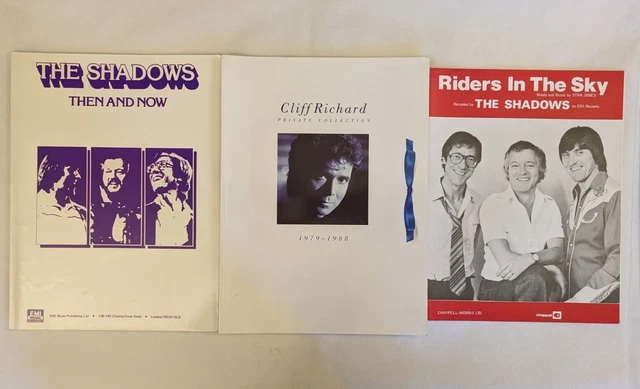 SHEET MUSIC BOOK Collection - The Shadows, Cliff Richard £29.50 ...