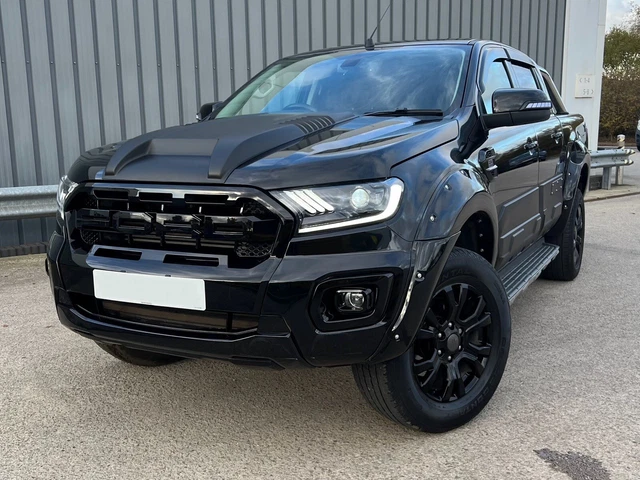 FORD RANGER MATT Black Bonnet Scoop T7 T8 2015 - 2022 Raptor Stlyle ...