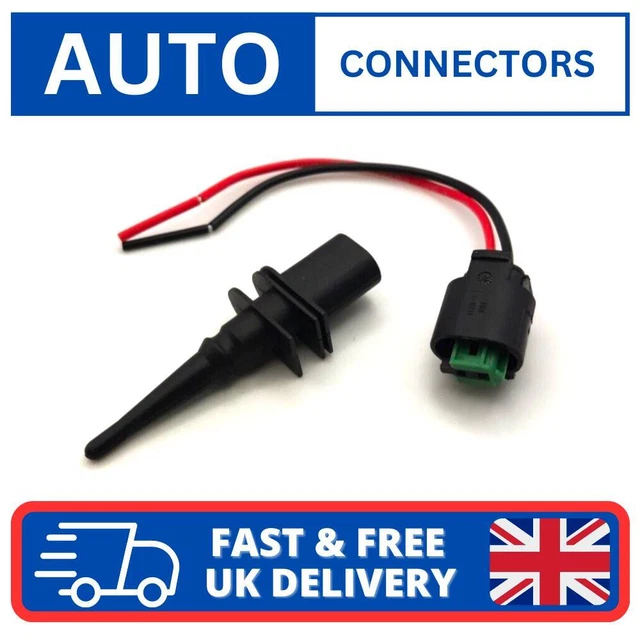 EXTERNAL AIR AMBIENT Temperature Temp Sensor With Connector Fits Bmw ...