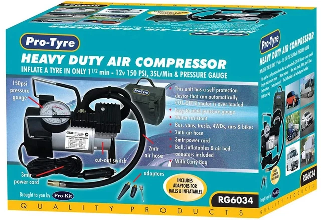 12V AIR COMPRESSOR 150psi 30lpm Heavy Duty - Pro Tyre $79.99 - PicClick AU
