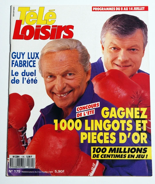 MAGAZINE TÉLÉ LOISIRS n° 175, Guy LUX, FABRICE, Florent PAGNY, THE CURE ...