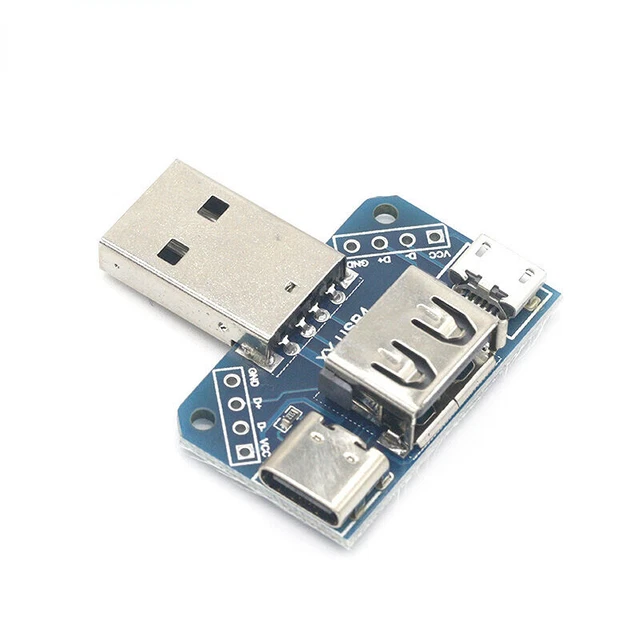 USB HEAD SWITCHBOARD Male USB Connector to Type-c Micro USB Female USB ...