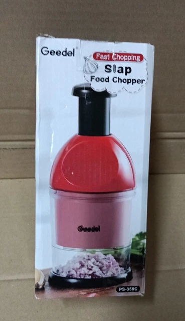 GEEDEL FOOD CHOPPER, Easy to Clean Manual Hand Chopper Dicer, Slap ...