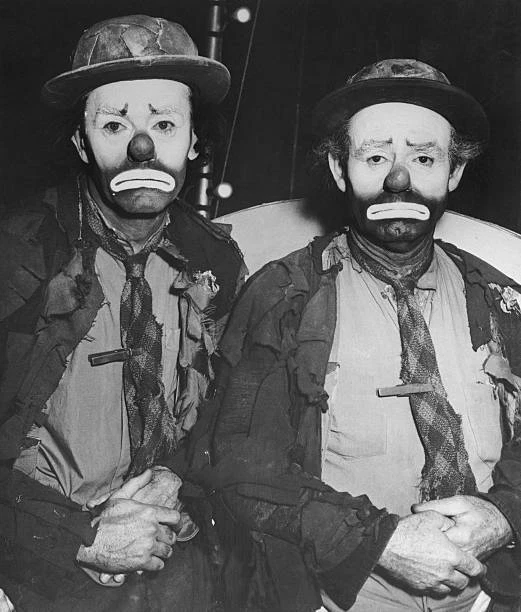 EMMETT KELLY NOTED role sad clown Ringling Brothers & Barnum - 1955 Old ...