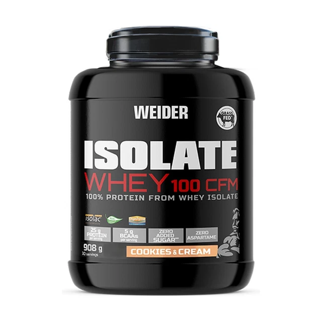 WEIDER ISOLATE WHEY 100 CFM Protein 908G Protein Powder BCAA + Bonus ...