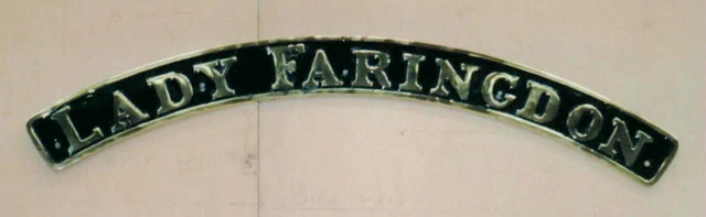 PHOTO STEAM LOCO nameplate 6X4 LNER Lady Faringdon £2.49 - PicClick UK