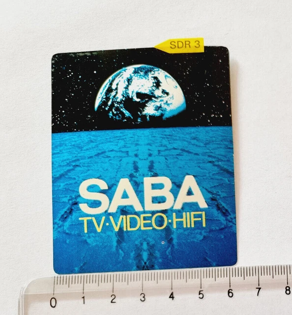 ADESIVO SABA TV VIDEO HIFI STICKER AUTOCOLLANT AUFKLEBER VINTAGE 80s ...