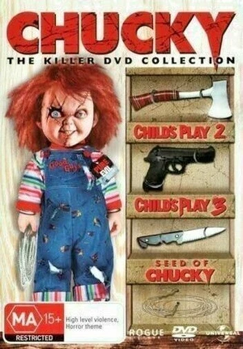 SEED OF CHUCKY / Child's Play 2 / Child's Play 3 DVD 3-MOVIES Comedy ...