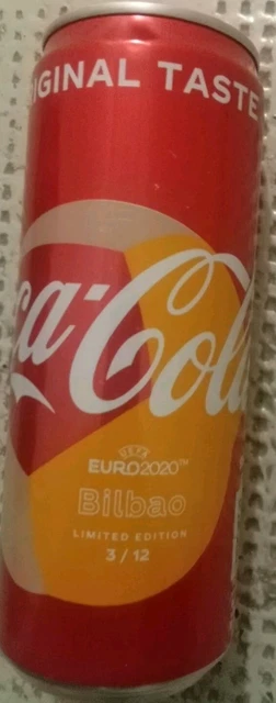 COCA COLA ORIGINAL Taste - Full Can 33 Cl - Euro 2020 Limited Edition ...