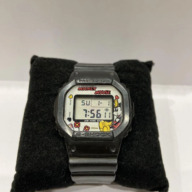 CASIO G-SHOCK X JAM HOME MADE x MICKEY MOUSE Men's Quartz Black W42mm ...