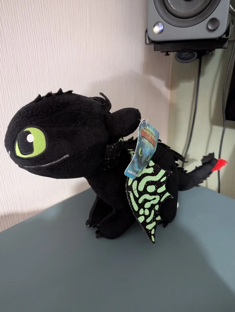 HOW TO TRAIN Your Dragon Dark Fury Toothless Plush Glow in the Dark ...