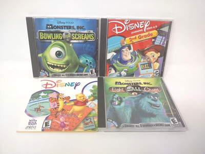 DISNEY PIXAR MONSTERS Inc Buzz Lightyear Winnie Pooh PC CD-ROM Games ...