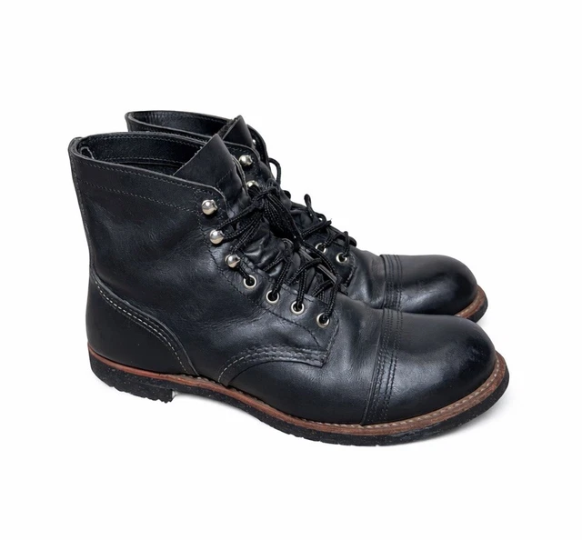 CLASSIC RED WING 8114 Iron Ranger Cap Toe Boots 10D Nitrile Cork ...