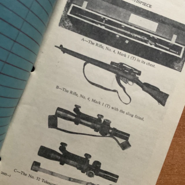 ORIGINAL BRITISH ARMY Sniper Training Firearms History Book: Sniping ...
