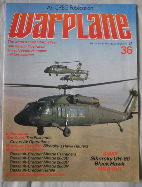 WARPLANE MAGAZINE ISSUE 36 Sikorsky UH-60 Black Hawk cutaway drawing ...
