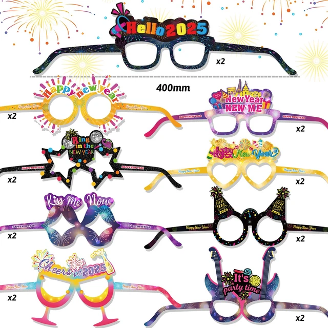 DPKOW ADDOBBI CAPODANNO 2025 Nero Oro Argento Cappellini Capodanno 2025 G EUR 21,80 - PicClick IT