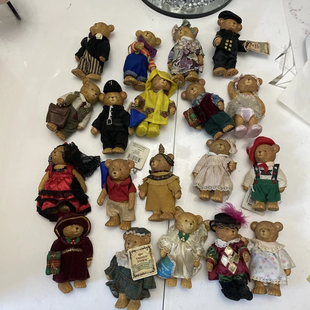VINTAGE RUSS TEDDY Bears Plastic Figures Adorable And Collectable lot 2 ...