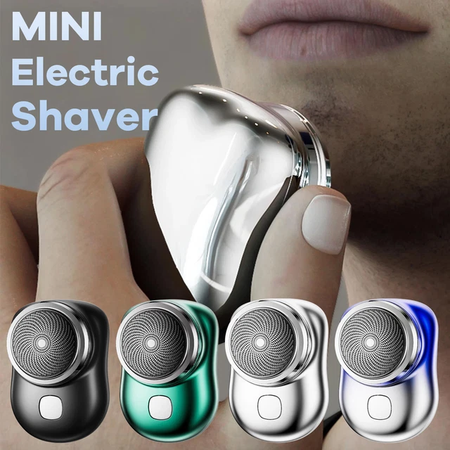 MINI-SHAVE PORTABLE ELECTRIC Shaver for Men Razor Beard Trimmer ...