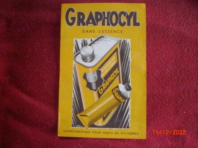 ANCIENNE BROCHURE Publicitaire Super Lubrifiant Essence Graphocyl EUR 8,50 - PicClick FR