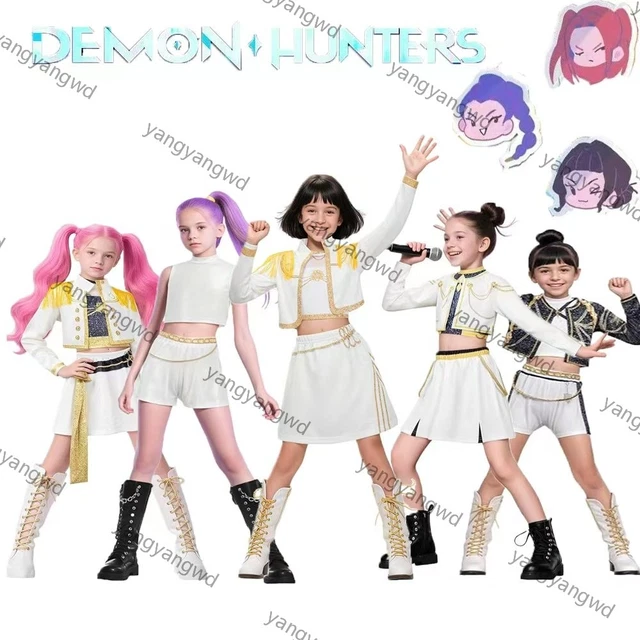 UK KIDS K-POP Demon Hunters Zoey Rumi Mira Costume Fancy Dress Cosplay Xmas@ £16.58 - PicClick UK