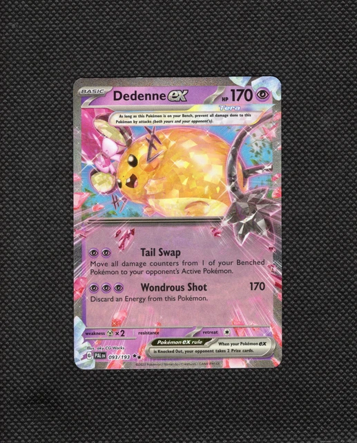 POKÉMON TCG DEDENNE ex Scarlet & Violet - Paldea Evolved 093/193 Holo ...