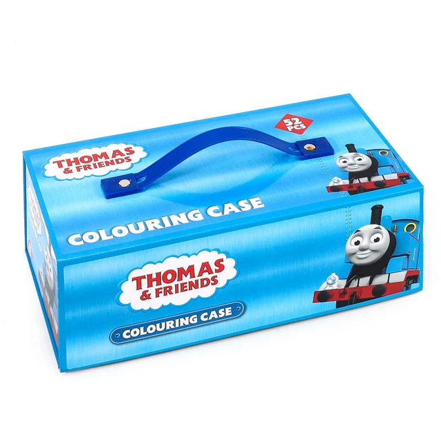 THOMAS THE TANK Engine 52pcs Kids Colouring Set Watercolour Felt Tip ...