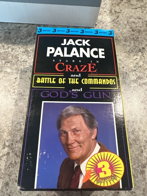 JACK PALANCE IN Craze, Battle of the Commandos, and Gods Gun 3pac VHS ...
