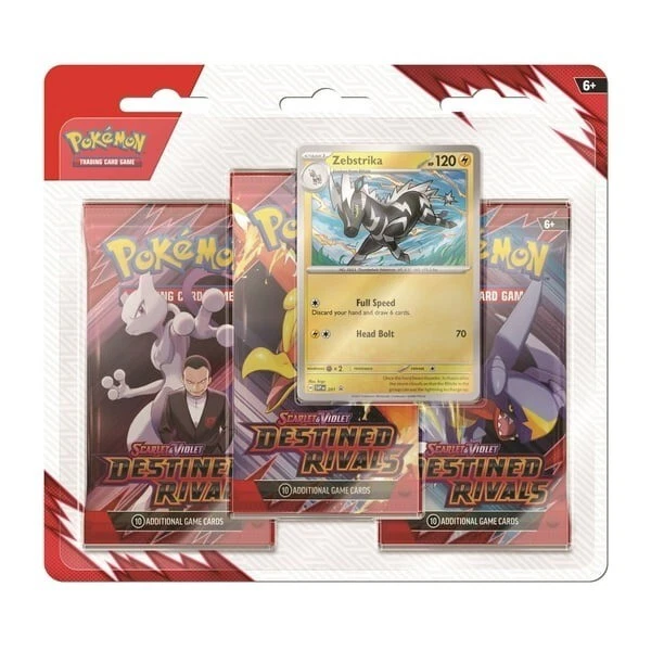 POKÉMON TCG SCARLET & Violet - Destined Rivals 3 Pack Blister Sealed ...
