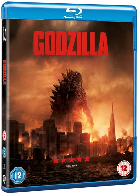 GODZILLA (BLU-RAY) BRYAN Cranston David Strathairn Elizabeth Olsen Ken ...