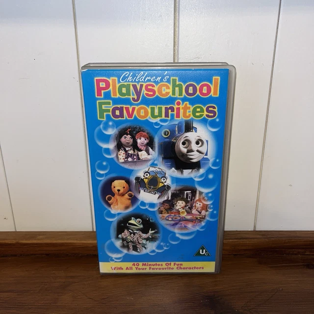 CHILDREN'S PLAYSCHOOL FAVOURITES VHS Tape Brum Rosie & Jim Thomas Sooty ...