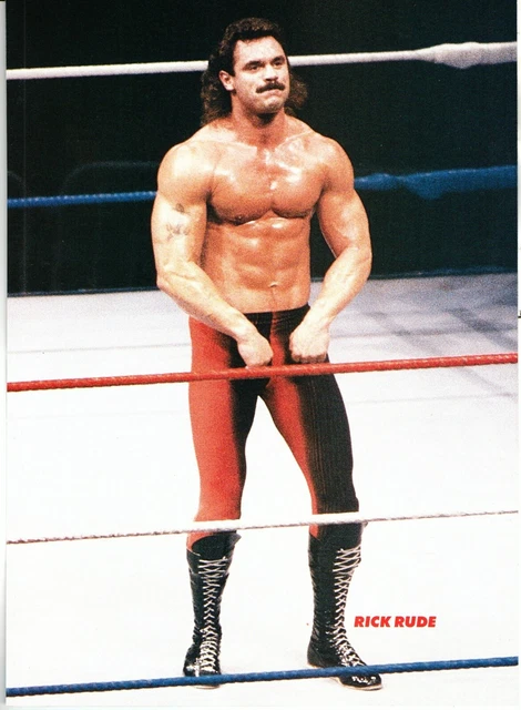 WWF WORLD WRESTLING Federation Magazine Pinup #1 (1987) Rick Rude ...