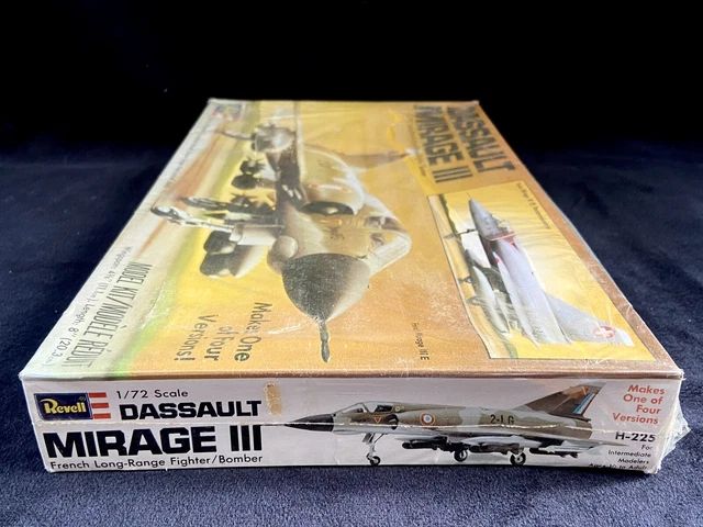 1976 REVELL 1/72 Scale Dassault Mirage III Model Kit, H-225, Factory ...