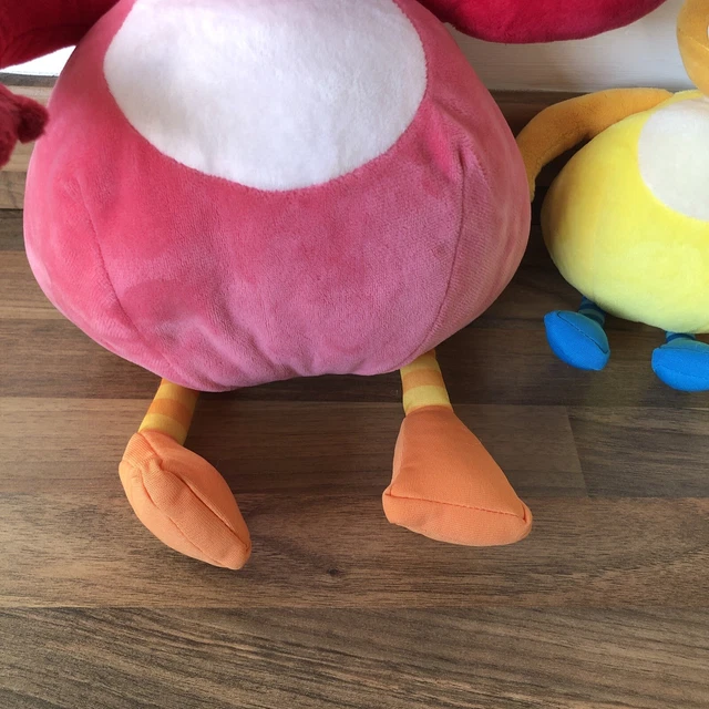 TWIRLYWOOS SPINNING TOODLOO Twirly Top Pull Cord Red Plush Soft Toy ...