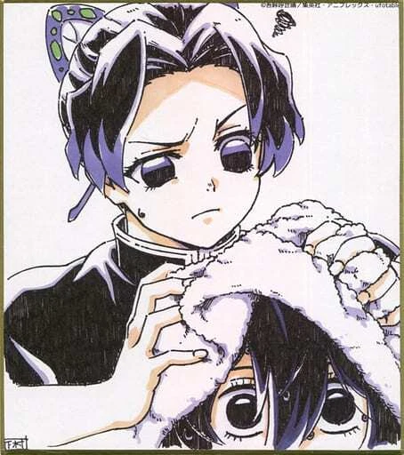 KIMETSU NO YAIBA Raro Kanawo Tsuyuri Shikishi Immagine Toy Collezione ...