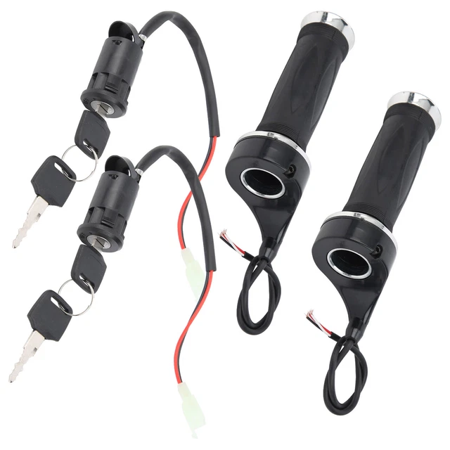 SHORTWIRE THROTTLE GRIP Universal Ignition Switch Lock Key For Electric ...