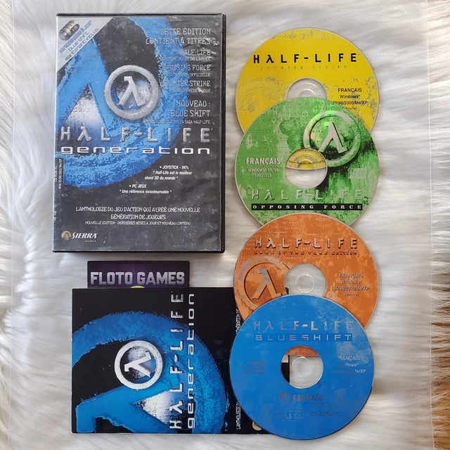 COFFRET HALF-LIFE GENERATION 4CD Counter-Strike Blue Shift pour PC ...