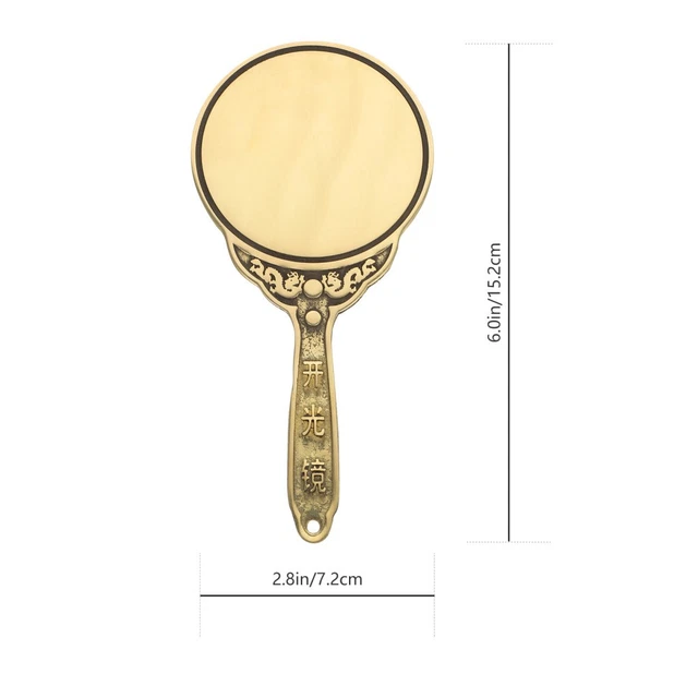 WALL DECORATIONS HOME Copper Convex Mirror Chinese Traditional Bagua ...