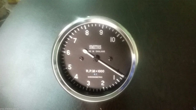 SMITHS TACHOMETER 80 mm fitment M18x1.5 thread Replica 4 :1 (10000 rpm ...