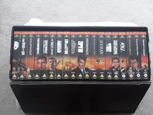 JAMES BOND OO7 Collection 17 Films Vhs Videos Sealed Except 1 Video. £ ...