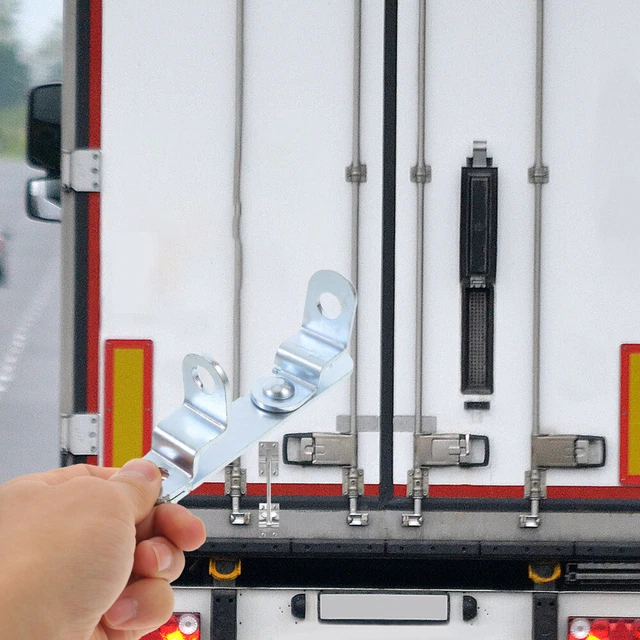 CARGO TRAILER DOOR Hasp Lock Handle Keeper Trailer Hasp Lock Mechanism ...