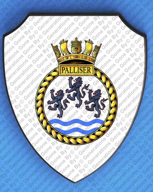 HMS PALLISER WALL Shield £39.99 - PicClick UK