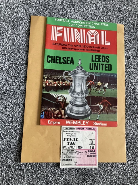 CHELSEA V LEEDS 1970 FA Cup Final Programme & Ticket. £20.00 - PicClick UK