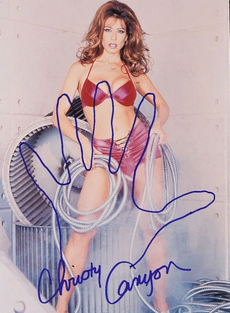 CHRISTY CANYON SEXY Adult Film Star Signed w/Her Hand Tracing on 8x10 Photo £40.41 - PicClick UK