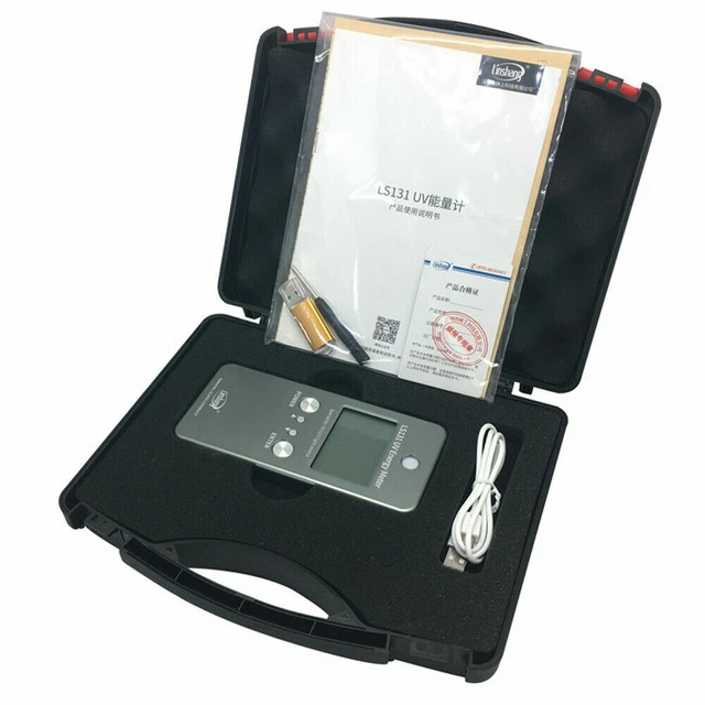 UV ENERGY METER UVA Radiometer Power Intensity Tester LED Light Source ...