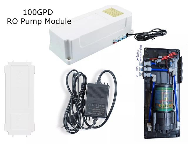 RO BOOSTER PUMP complete module with Transformer For any 50-75-100gpd ...