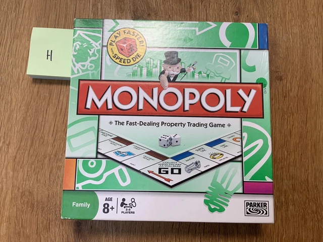 HASBRO MONOPOLY BOARD Game Standard monopoly With Speed Die £10.00 ...